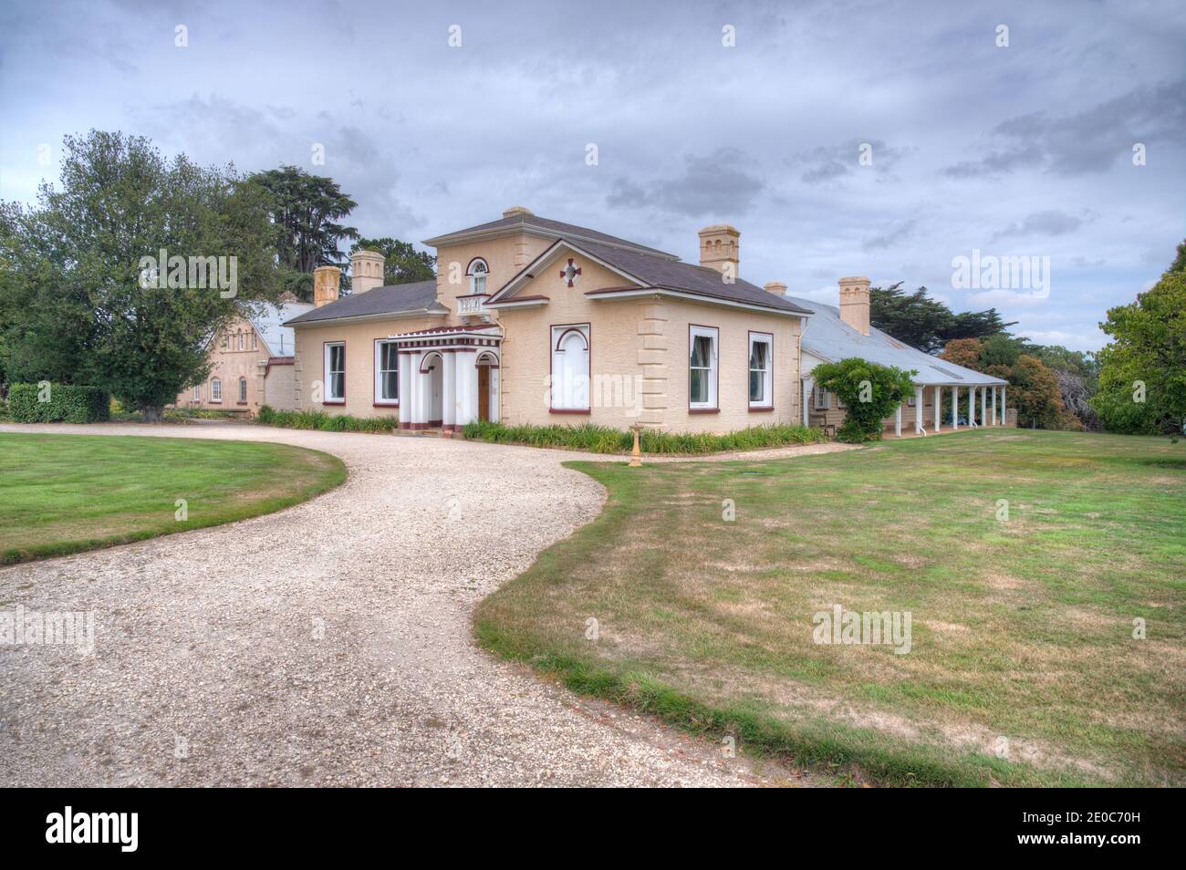 Mansion at Woolmers estate – world heritage convict site in Tasmania ...