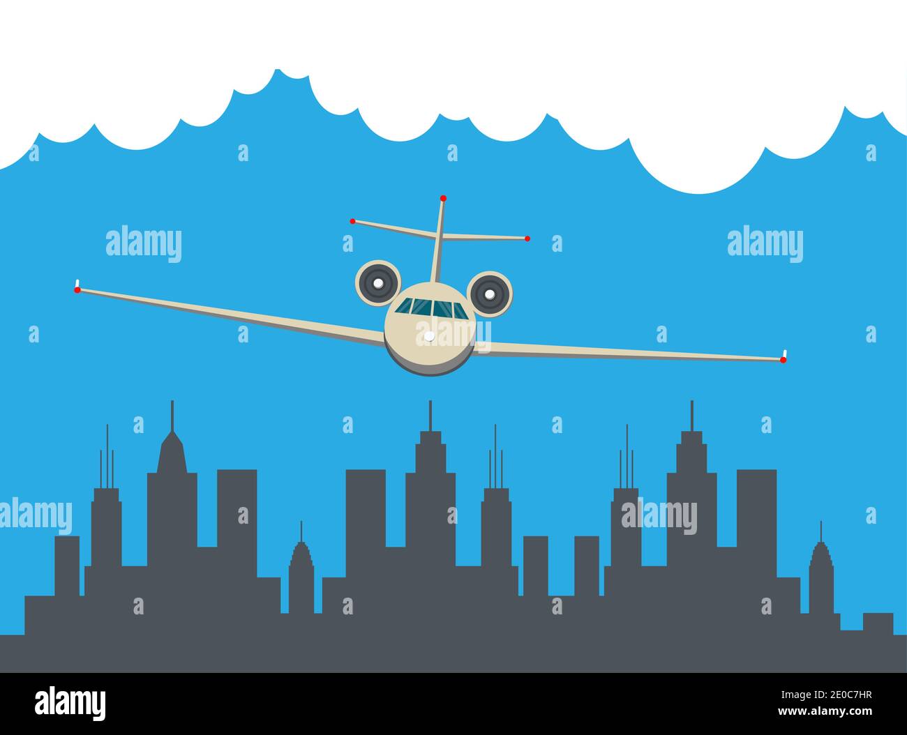 Sky and plane panoramic Stock Vector Images - Alamy