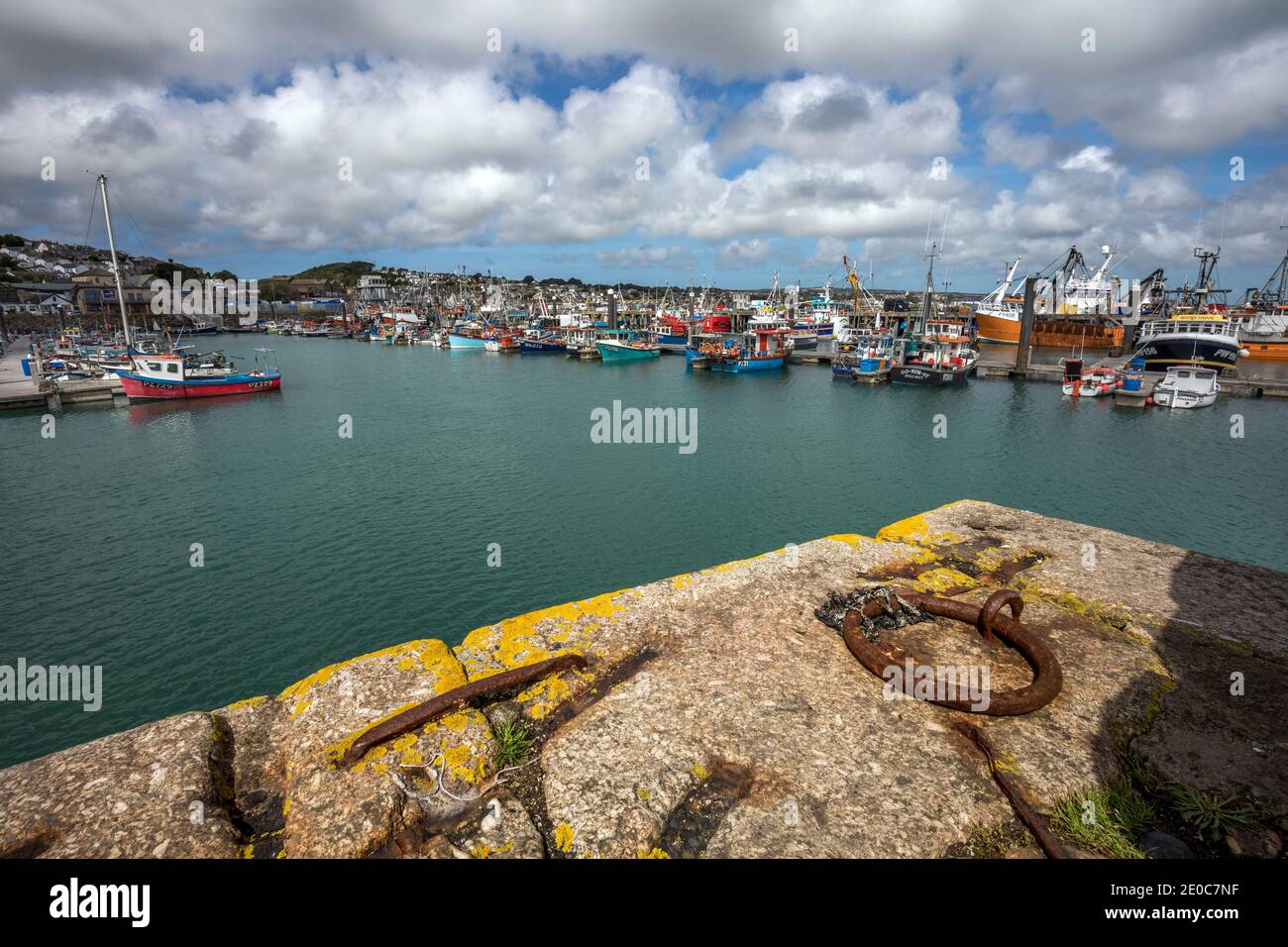 Newlyn Harbour; Cornwall; UK Stock Photo - Alamy