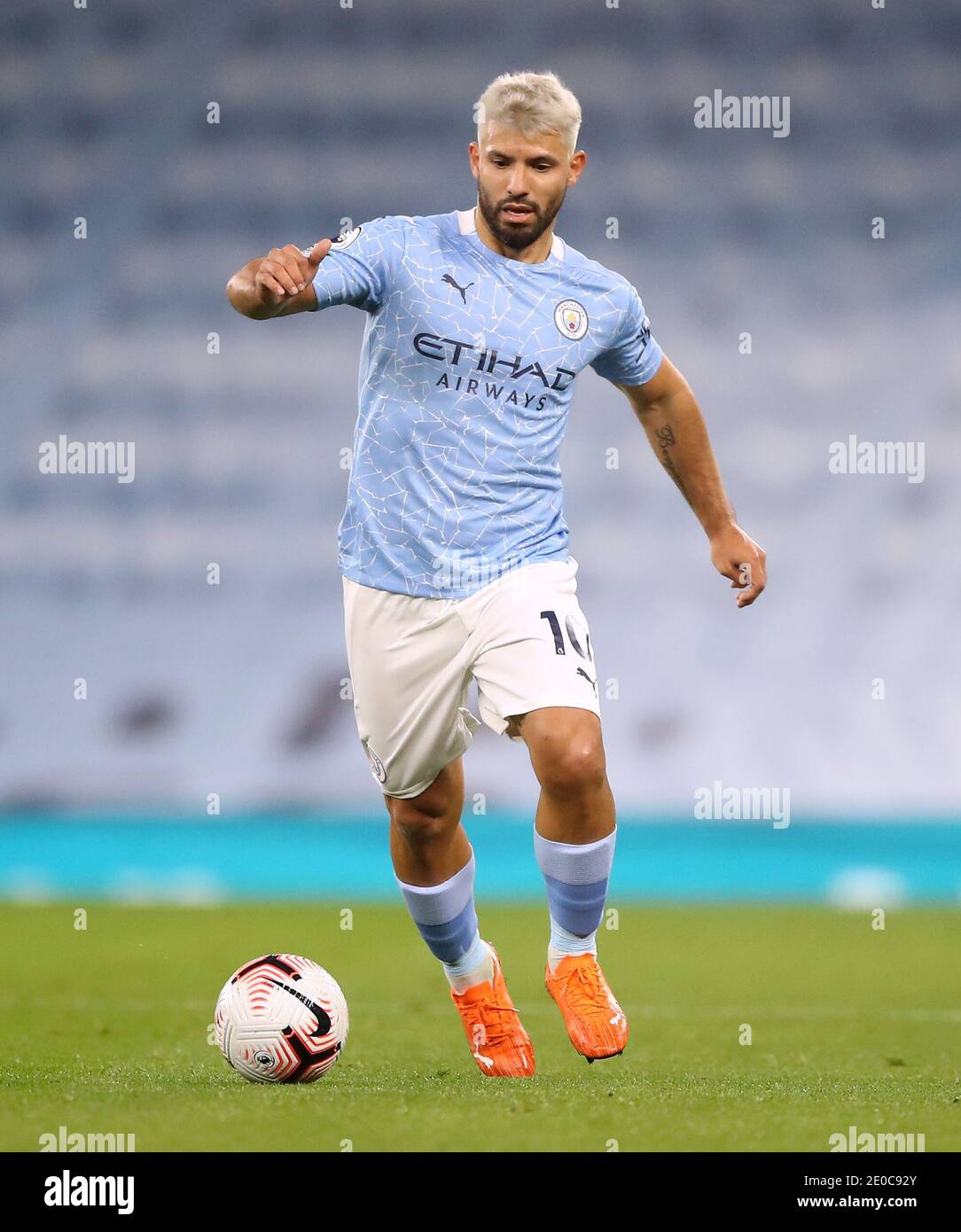 File photo dated 17-10-2020 of Manchester City's Sergio Aguero Stock ...