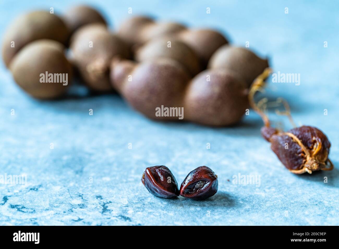 Pile of Ripe Sweet Tamarind Fruits with Shell. Ready to Eat Stock Photo ...