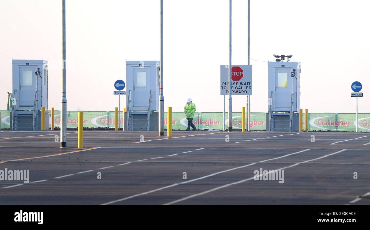 Work continues to finish the Sevington Inland Border Facility in ...