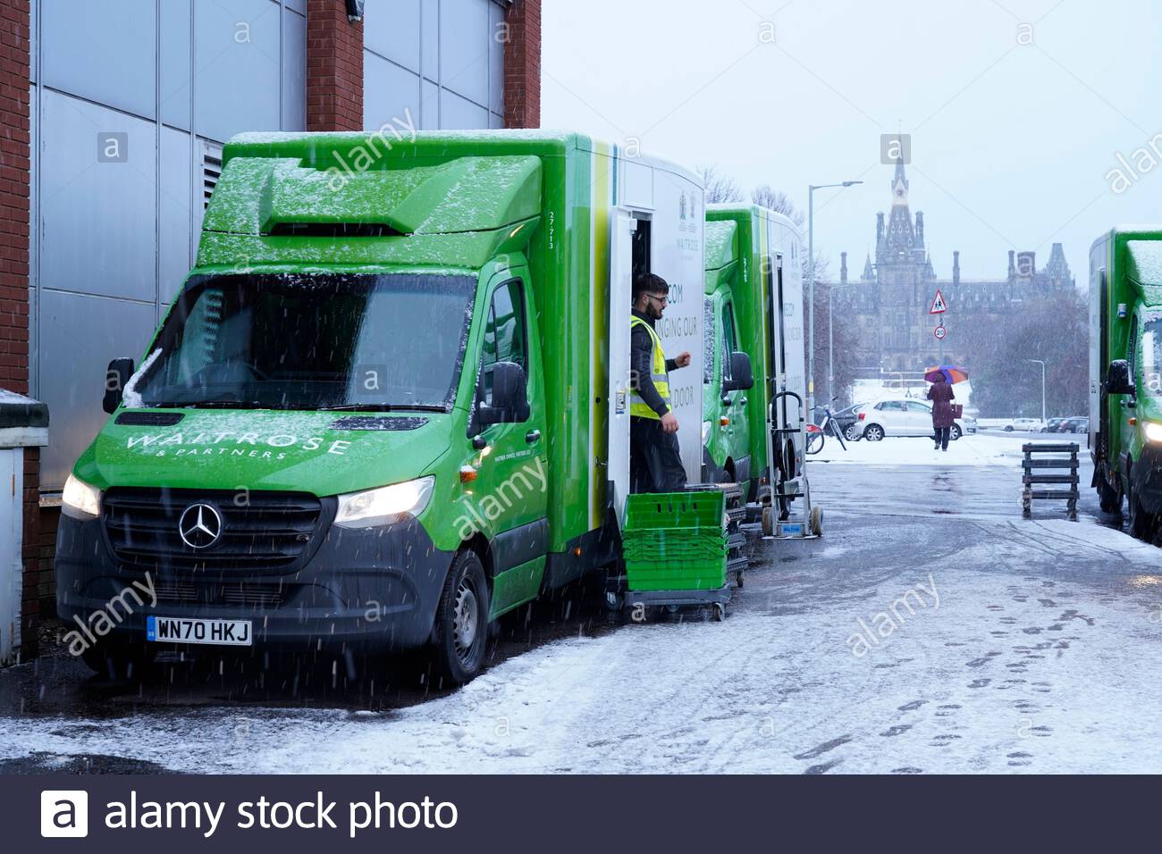 Waitrose delivery van scotland hi-res stock photography and images - Alamy