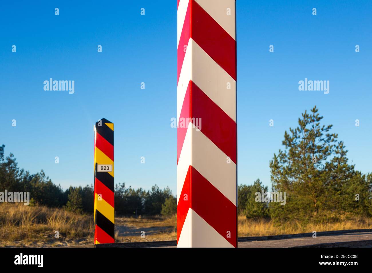 Border posts of Poland and Germany Stock Photo - Alamy