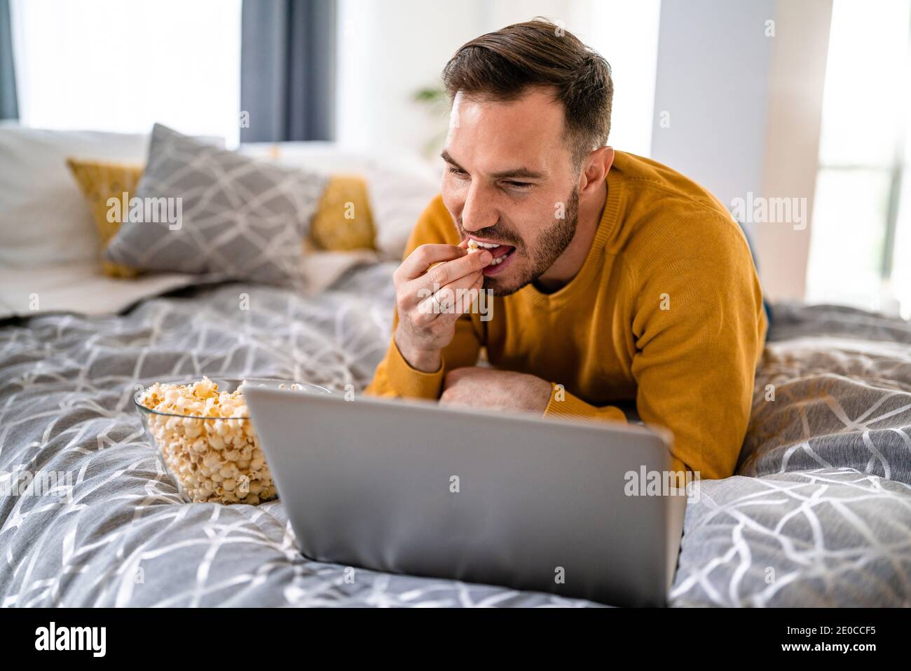 Bed handsome hi-res stock photography and images - Alamy
