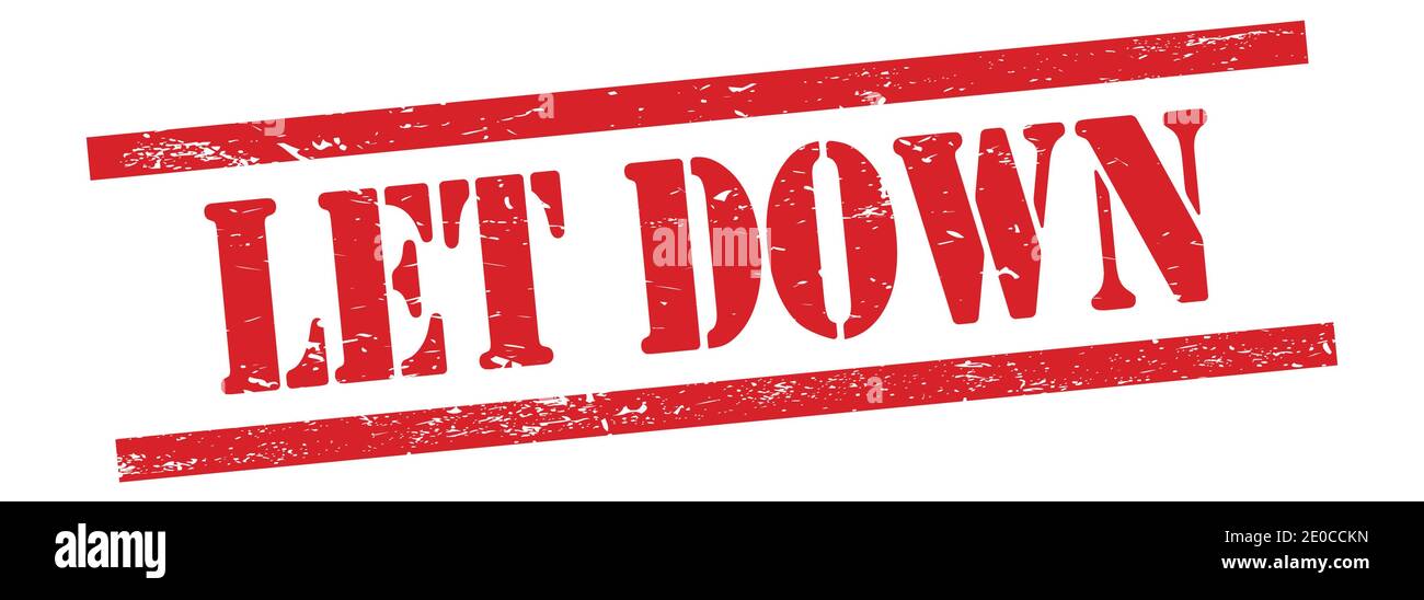 Let down stamp hi-res stock photography and images - Alamy