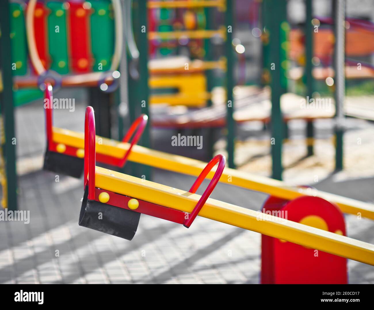 Swing balancer close-up on the playground outdoor Stock Photo - Alamy