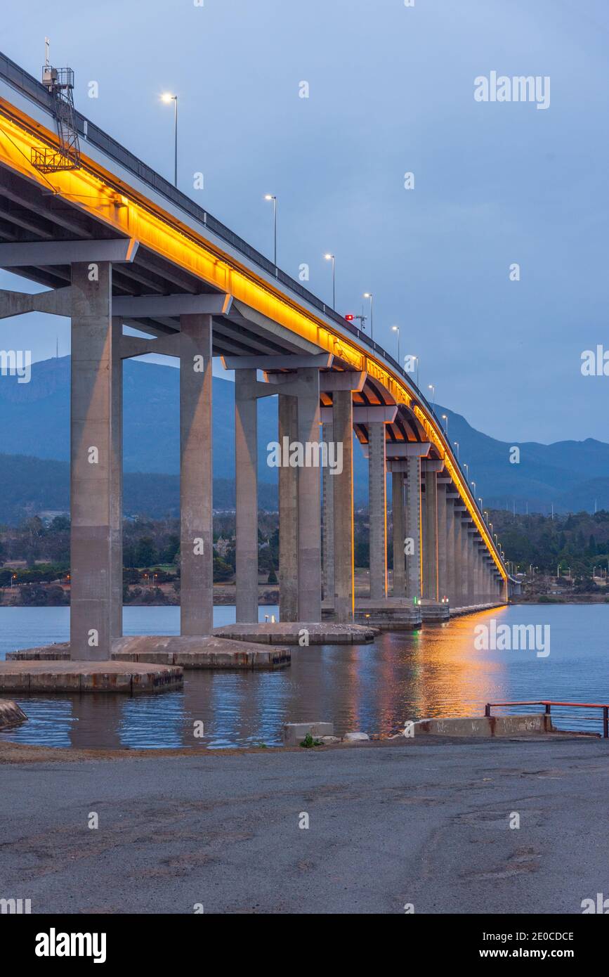 Tasman bridge in Hobart, Australia Stock Photo - Alamy