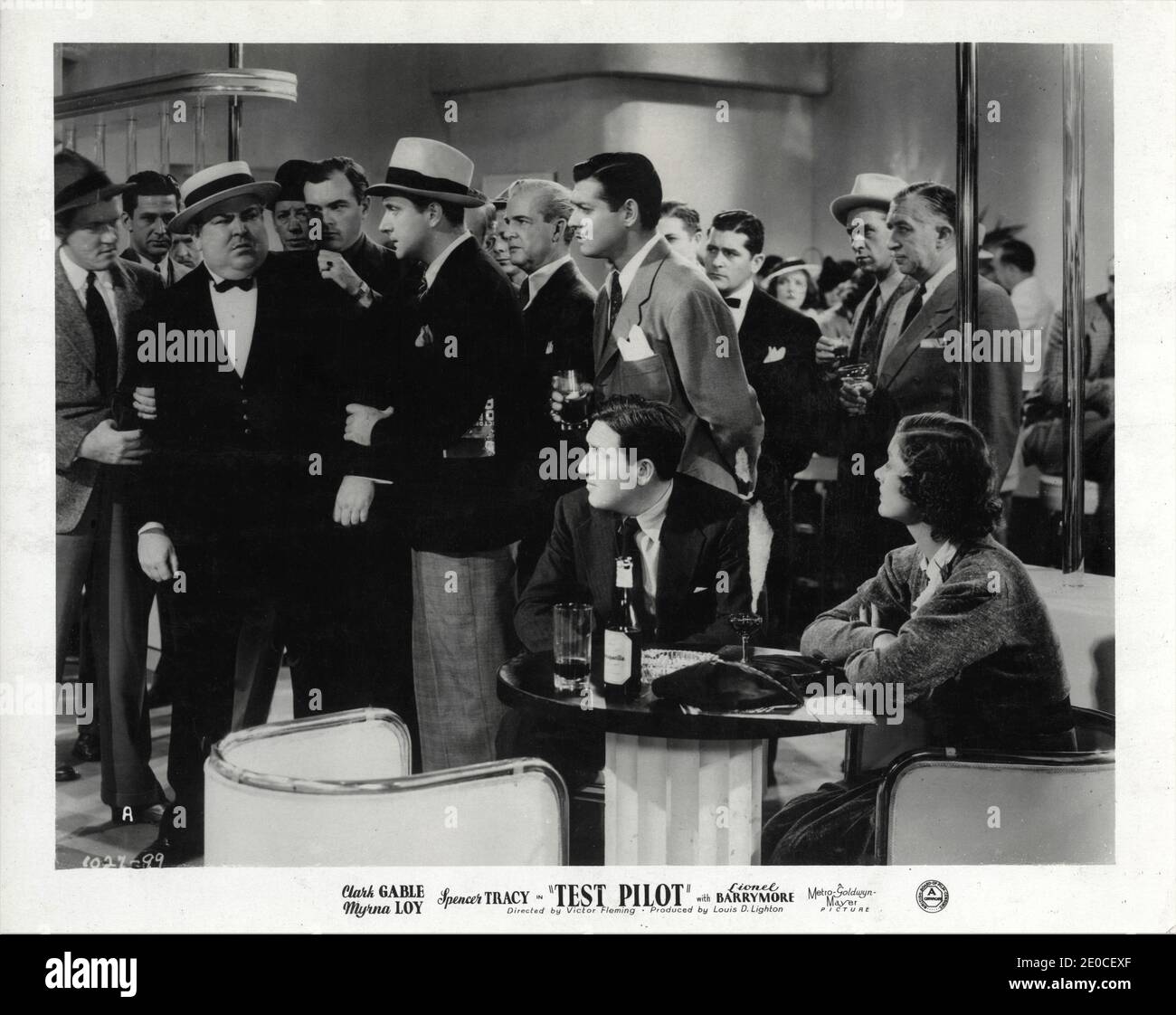 CLARK GABLE SPENCER TRACY and MYRNA LOY in TEST PILOT 1938 director ...