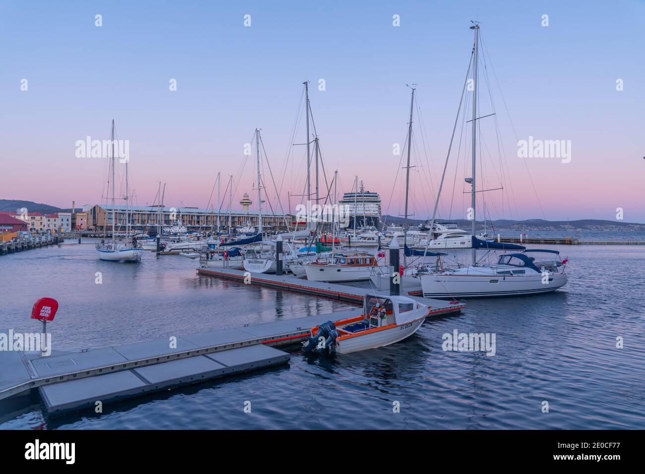 Marina in port of Hobart, Australia Stock Photo - Alamy