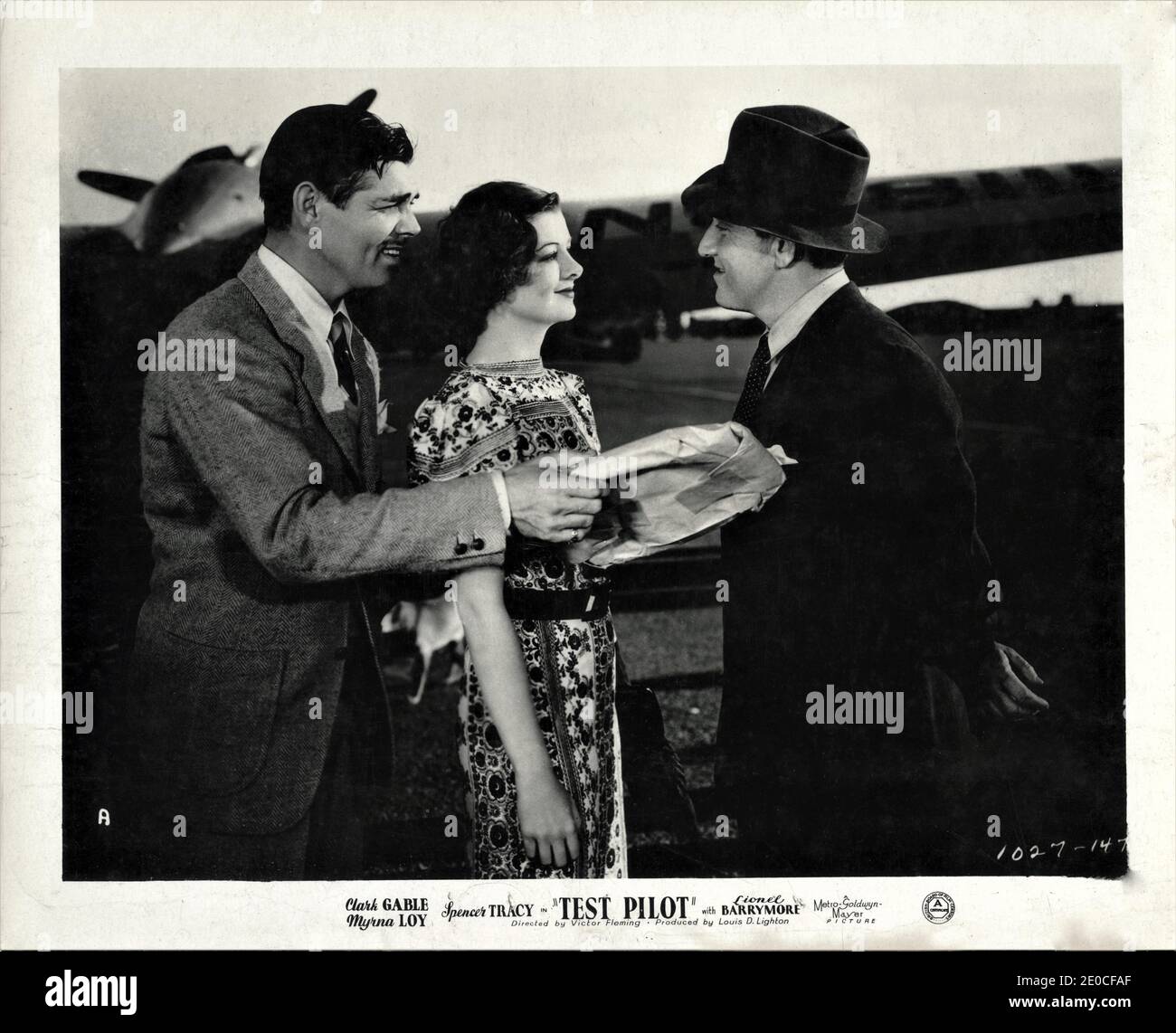 CLARK GABLE MYRNA LOY and SPENCER TRACY in TEST PILOT 1938 director ...
