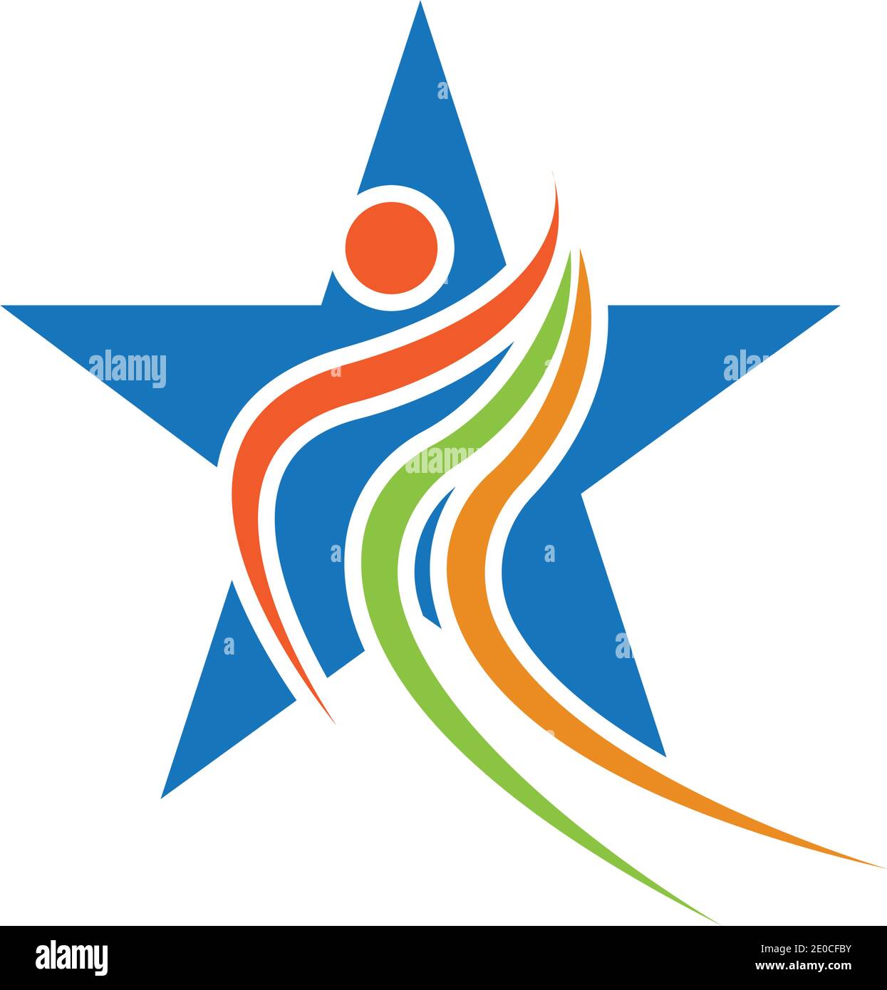 Star success people care logo and symbols template Stock Vector Image ...