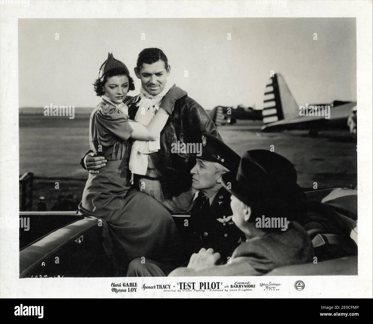 MYRNA LOY CLARK GABLE SAMUEL S. HINDS and LIONEL BARRYMORE in TEST ...