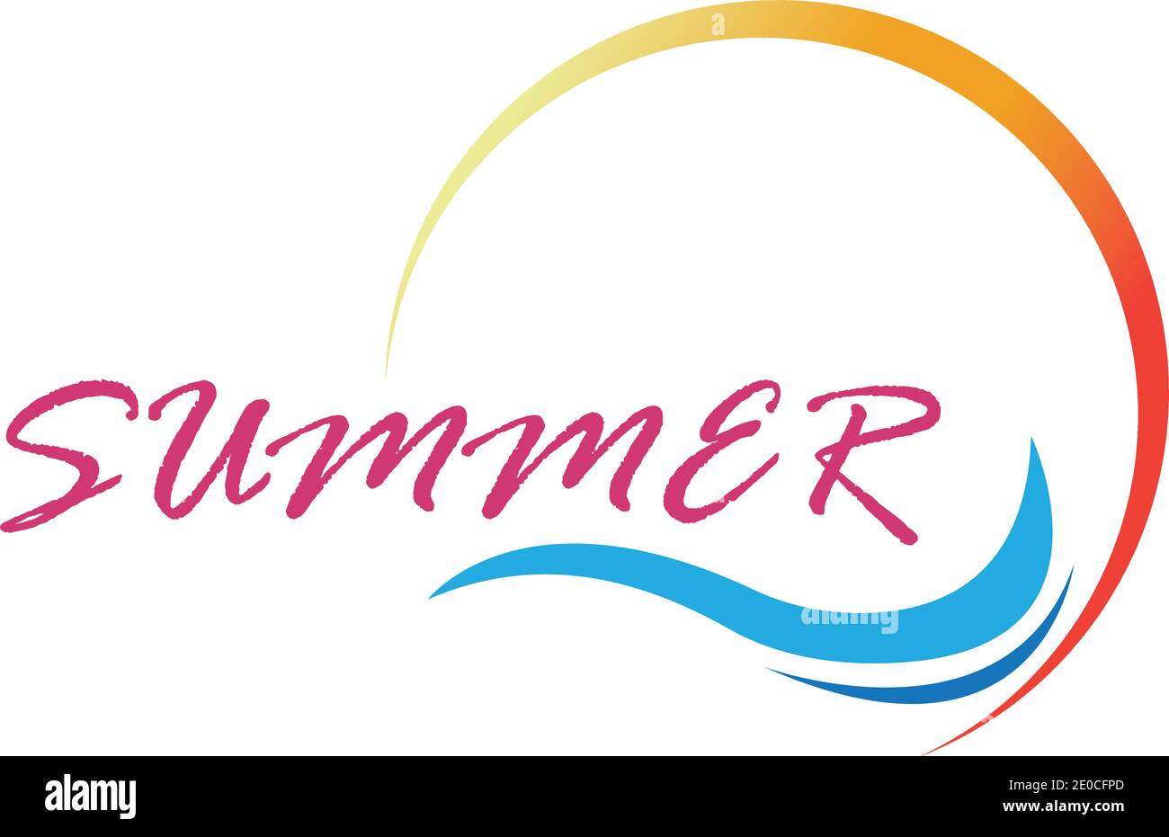 summer logo symbol illustration design template - vector Stock Vector ...