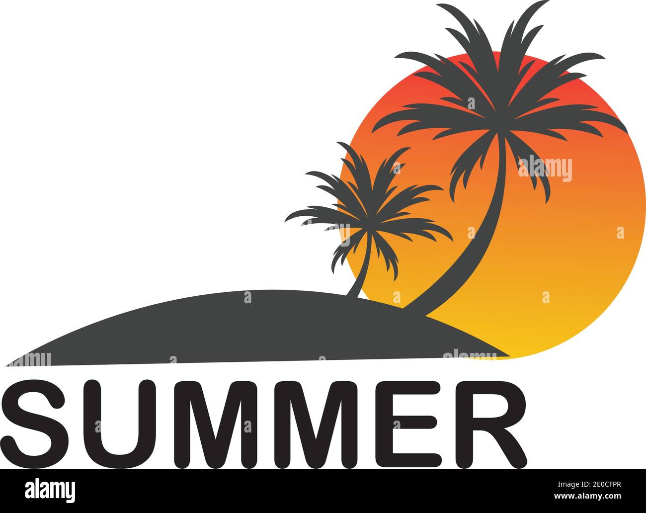 summer logo symbol illustration design template - vector Stock Vector ...