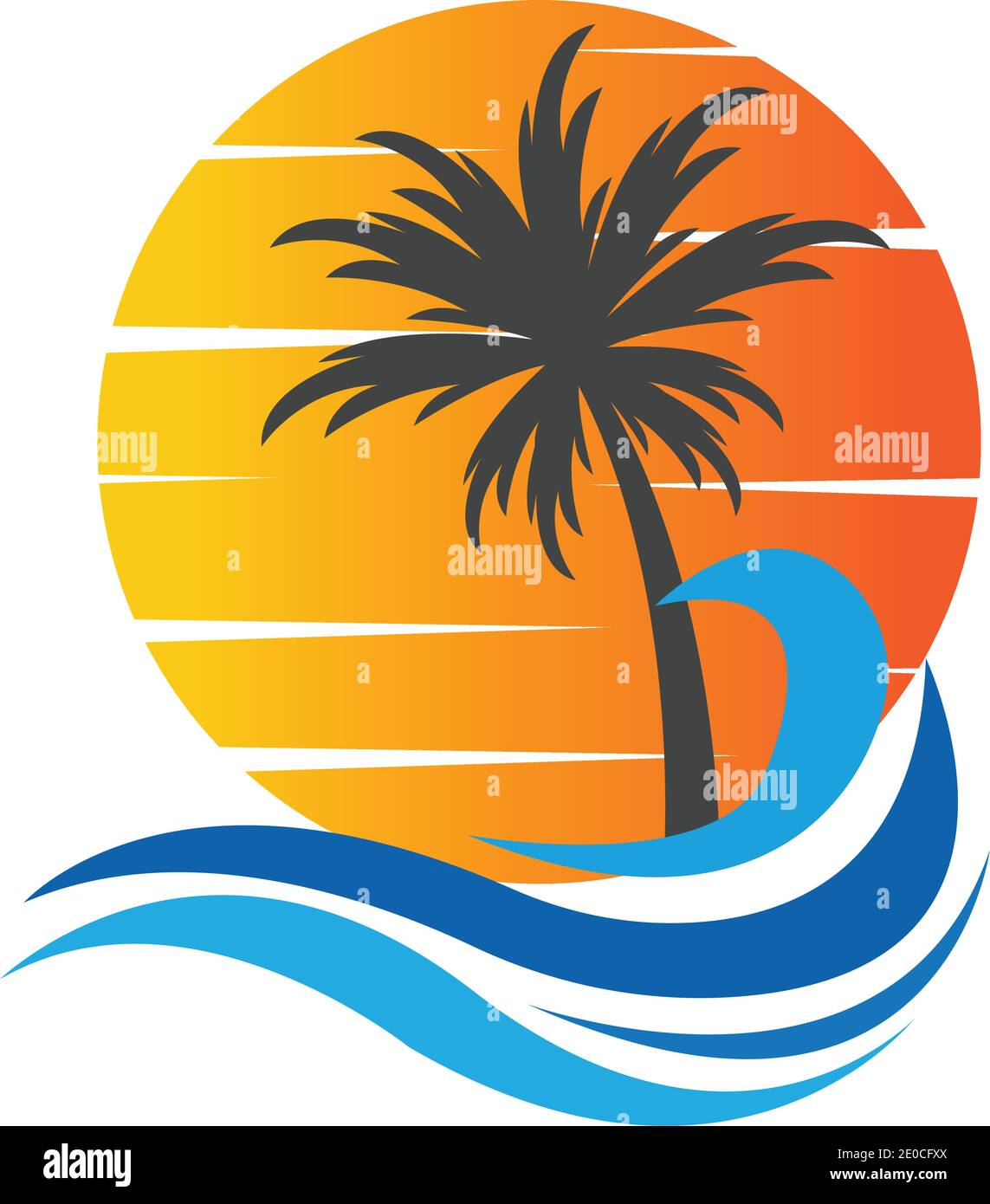 summer logo symbol illustration design template - vector Stock Vector ...