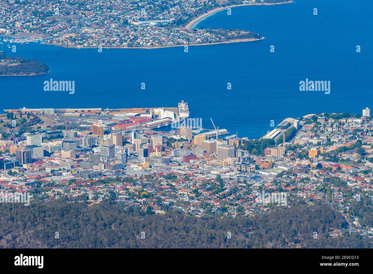 Hobart aerial hi-res stock photography and images - Alamy