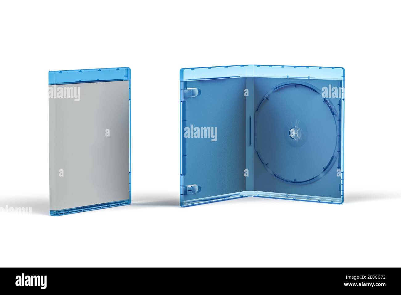 Bluray disc box mockup isolated on white background - 3d render Stock ...