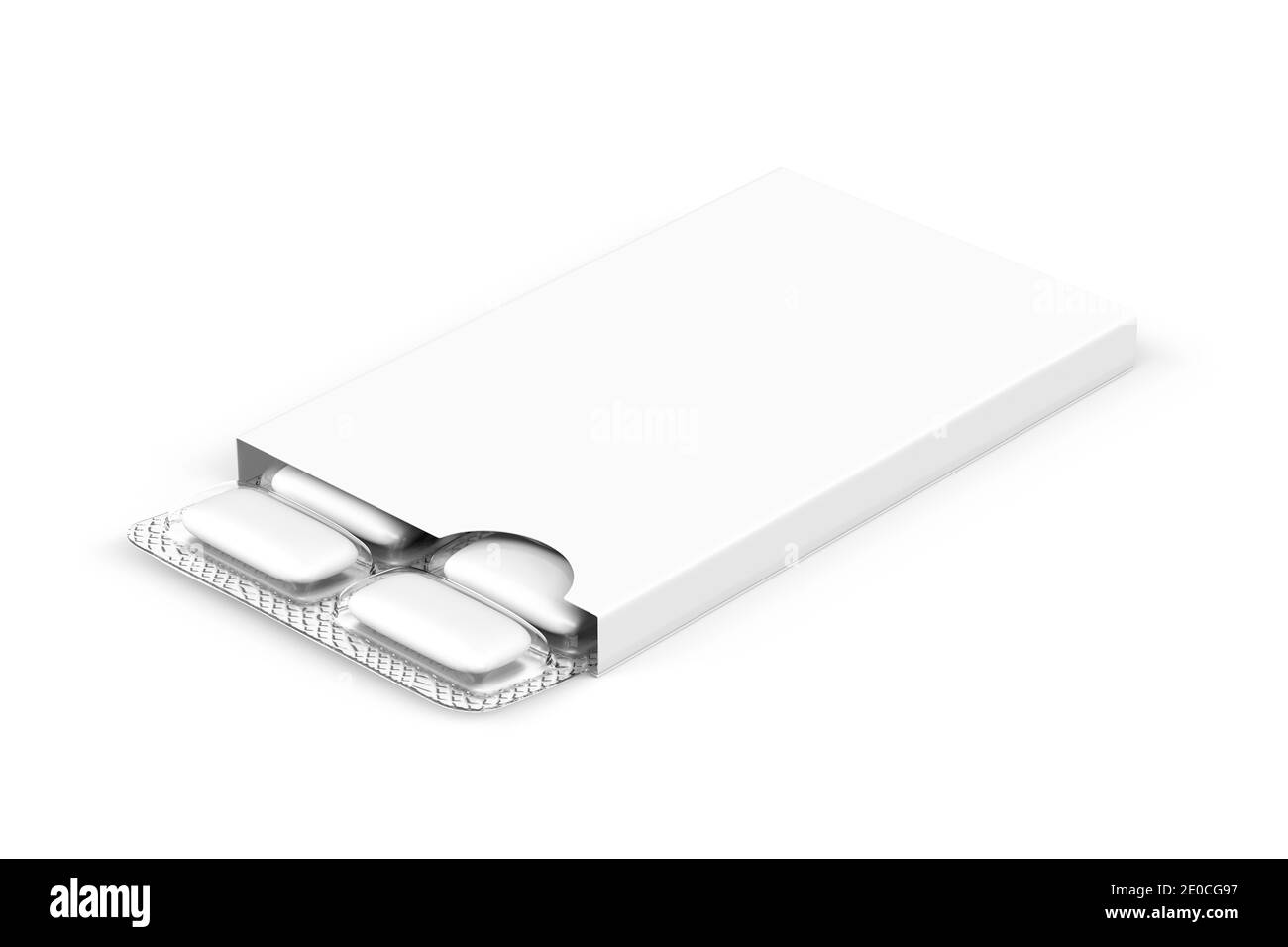 Chewing gum box mockup isolated on white background - 3d render Stock ...
