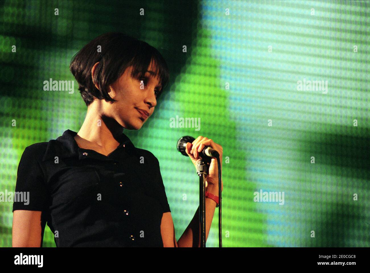 Sonya Aurora Madan of Echobelly on stage at The Big Twix Mix Concert ...