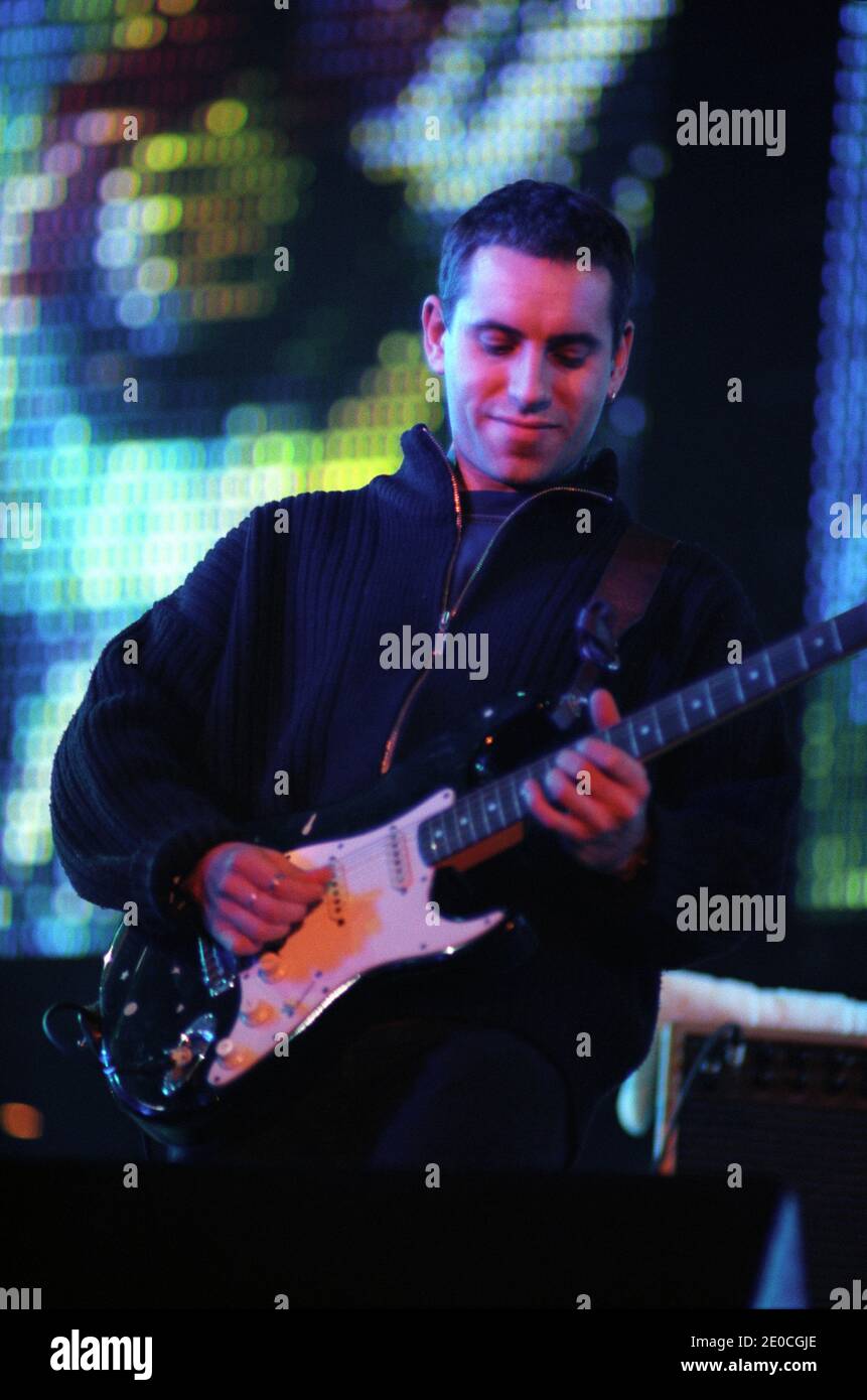 The Lightning Seeds on stage at The Big Twix Mix Concert held at The ...