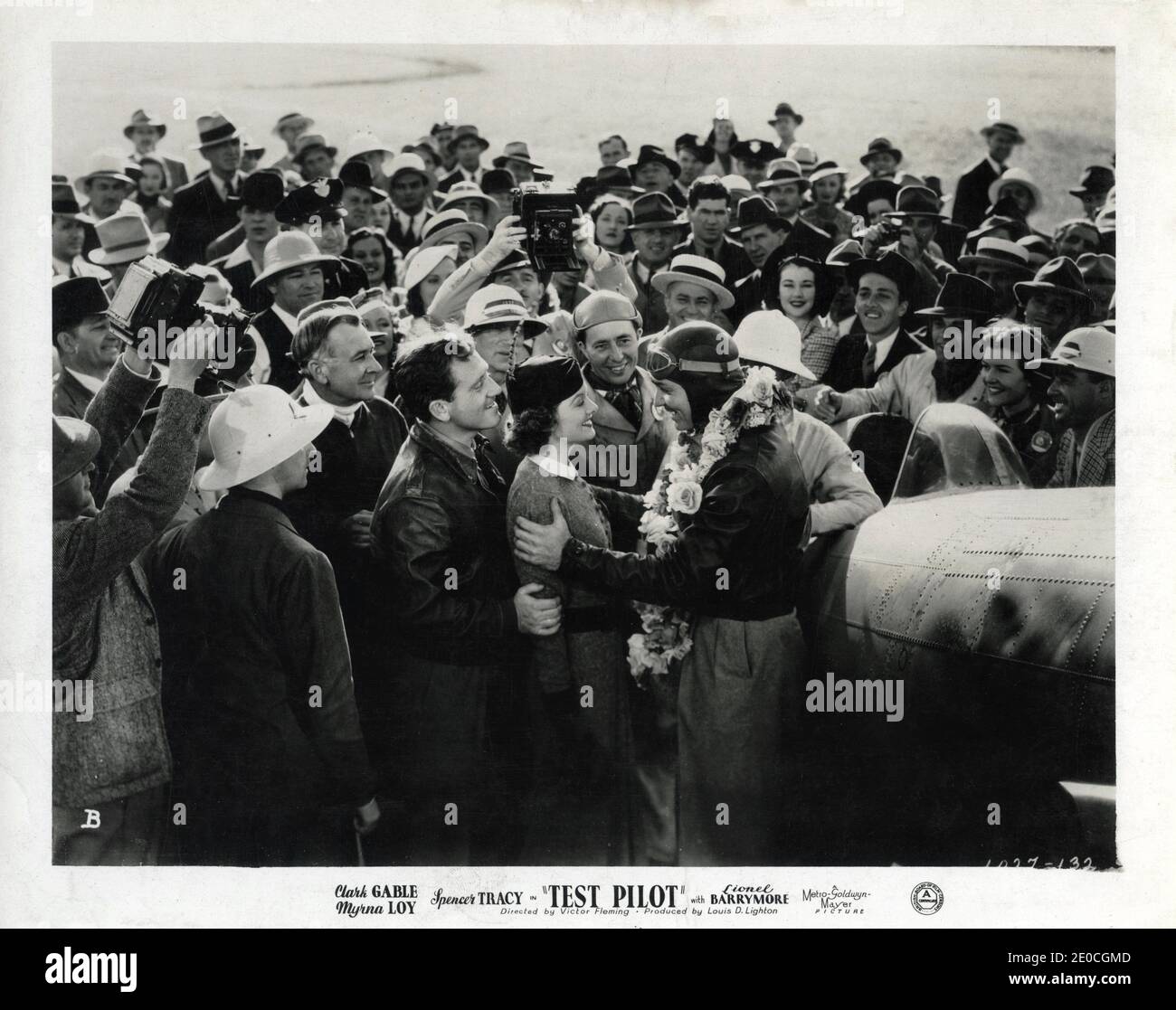 SPENCER TRACY MYRNA LOY and CLARK GABLE in TEST PILOT 1938 director ...