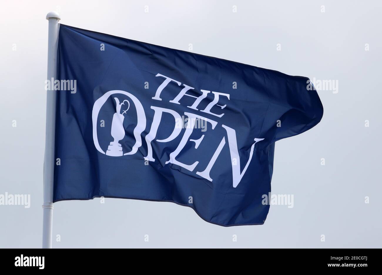 File photo dated 15-07-2019 of A view of a The Open flag Stock Photo ...