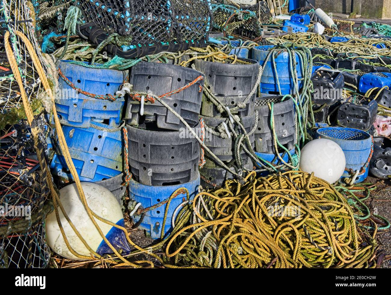Stored lobster pots hi-res stock photography and images - Alamy