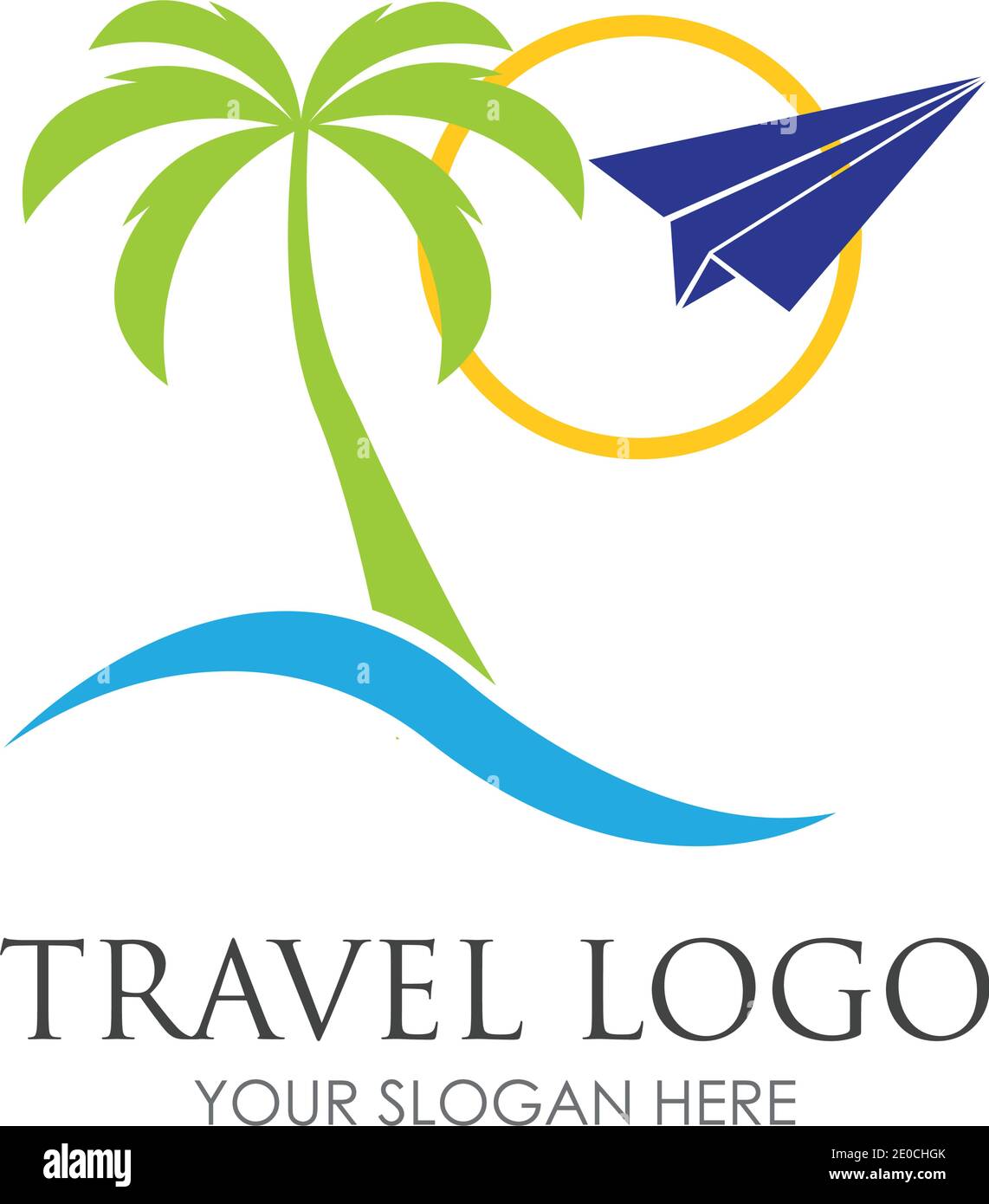 Travel logo vector icon design template-vector Stock Vector Image & Art ...