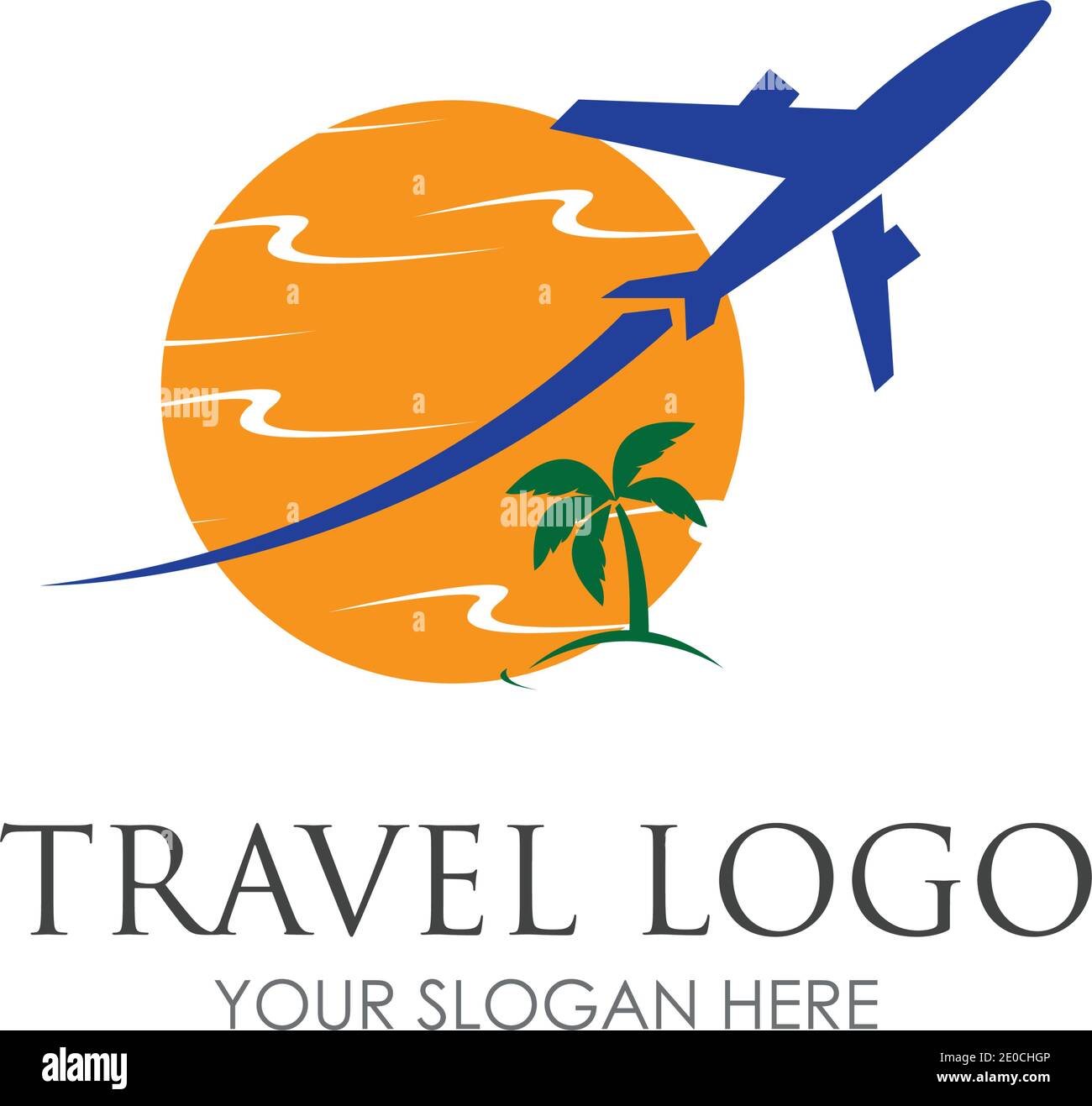Travel logo vector icon design template-vector Stock Vector Image & Art ...
