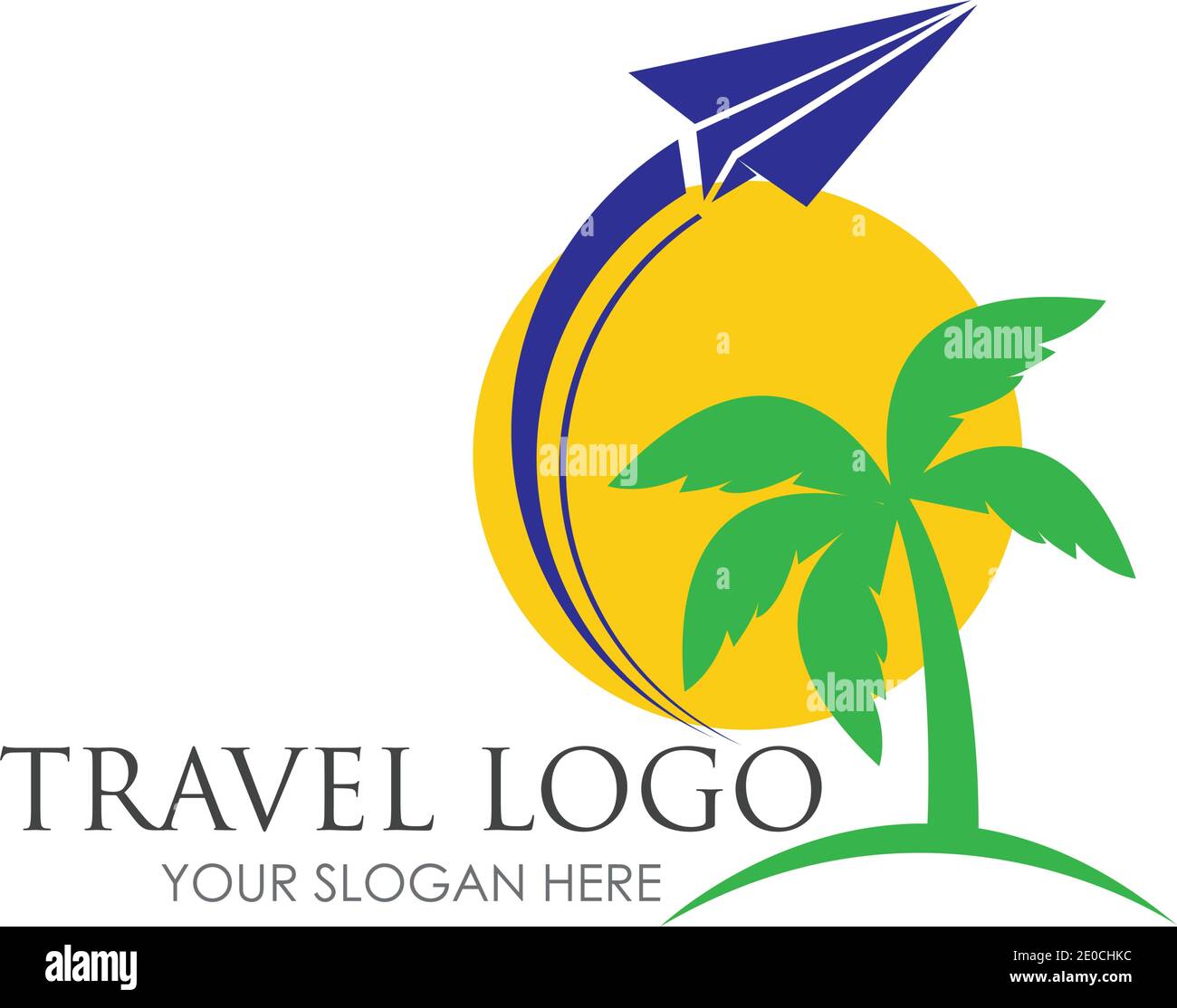 Travel logo vector icon design template-vector Stock Vector Image & Art ...