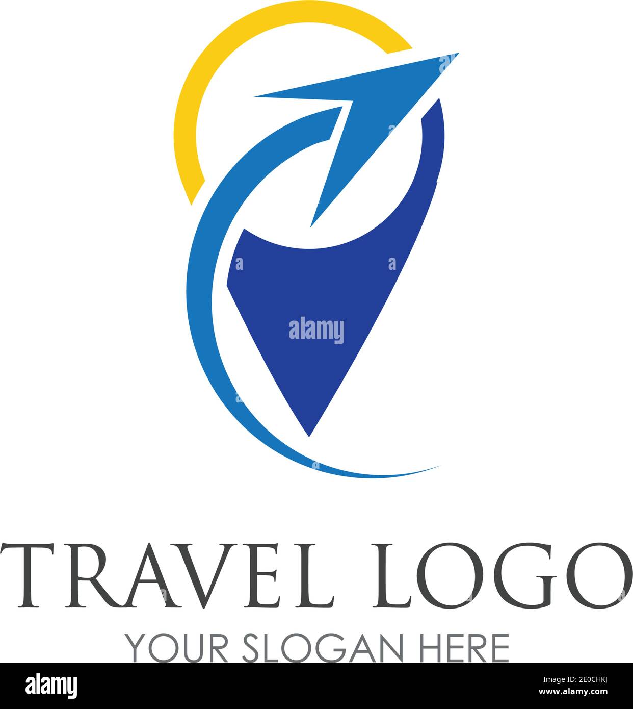 Travel logo vector icon design template-vector Stock Vector Image & Art ...