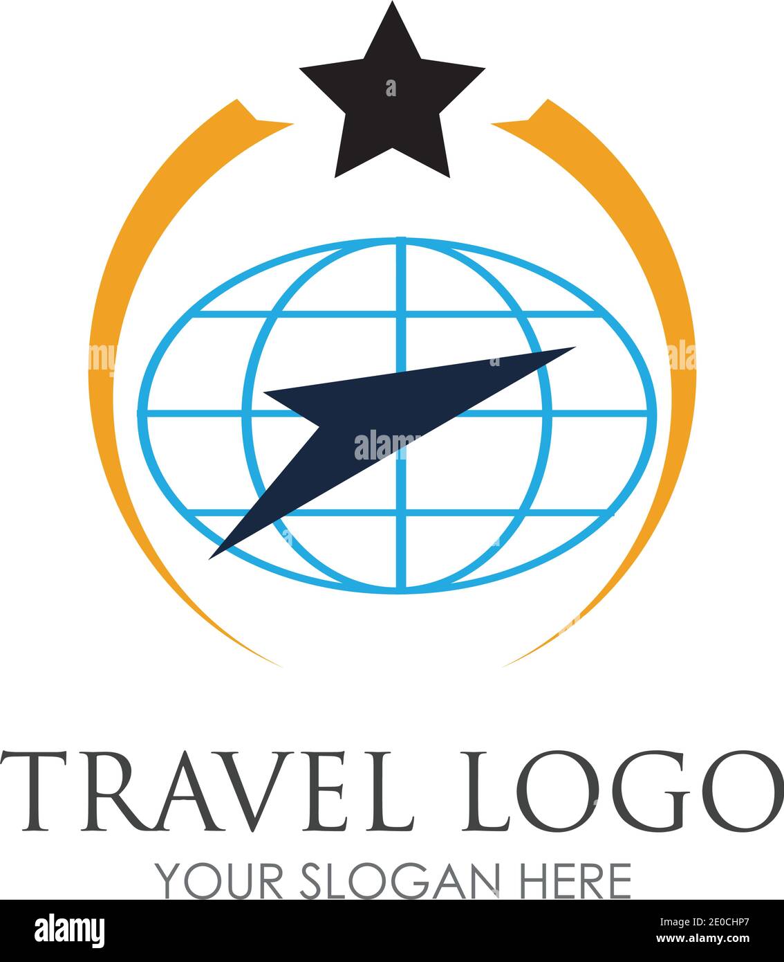 Travel logo vector icon design template-vector Stock Vector Image & Art ...