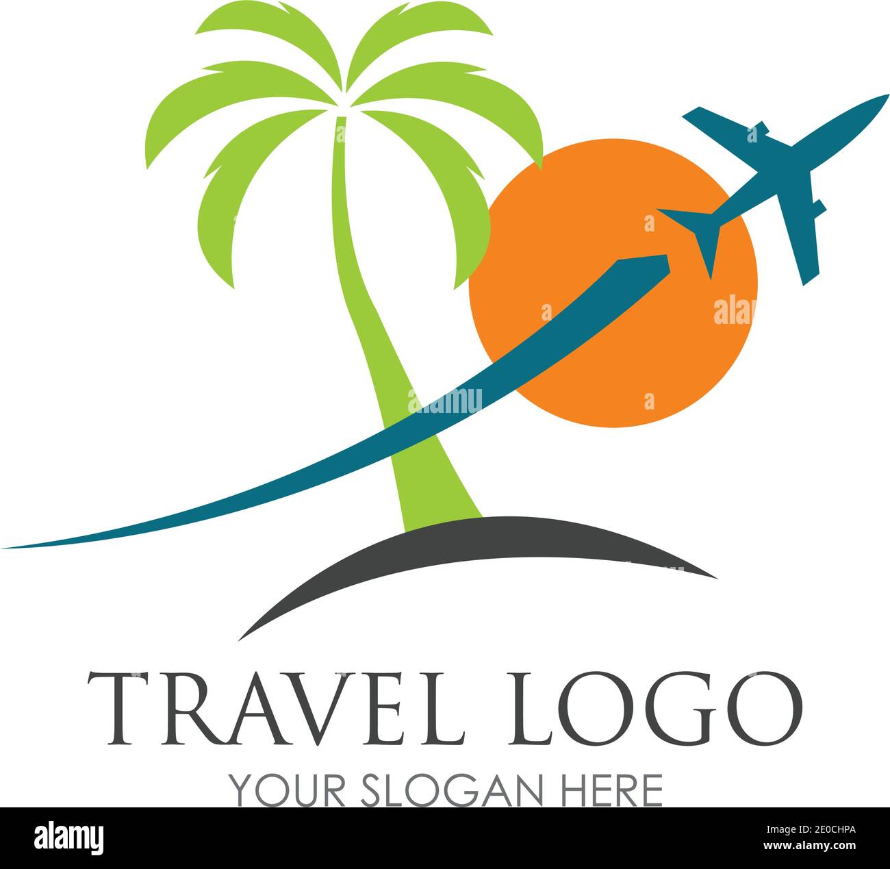 Travel logo vector icon design template-vector Stock Vector Image & Art ...