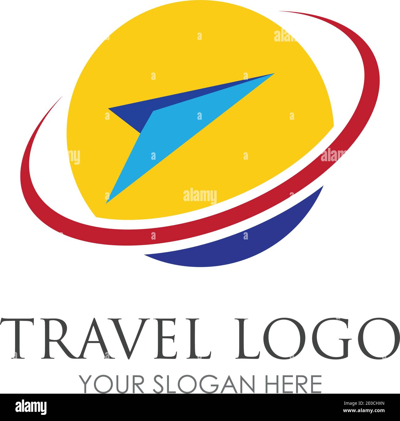 Travel logo vector icon design template-vector Stock Vector Image & Art ...