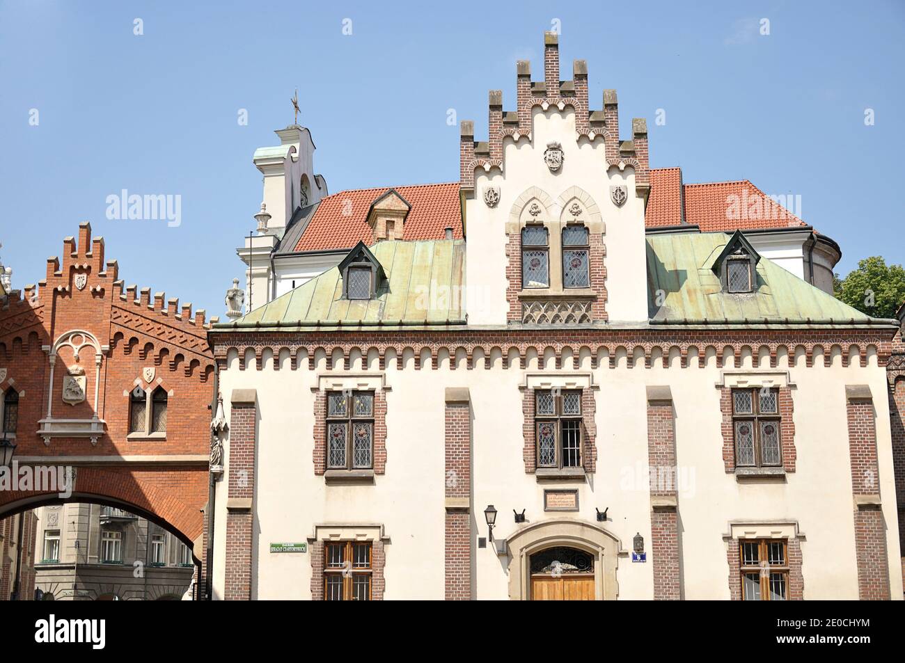 Typical polish house in town hi-res stock photography and images - Alamy