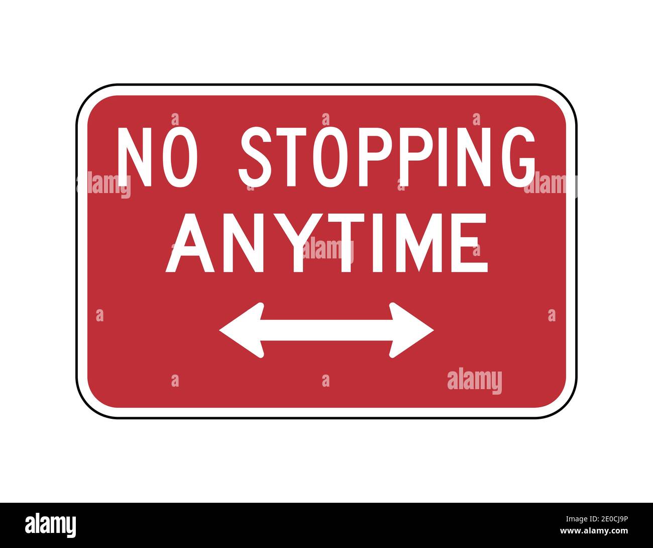 No stopping anytime road sign Stock Photo - Alamy