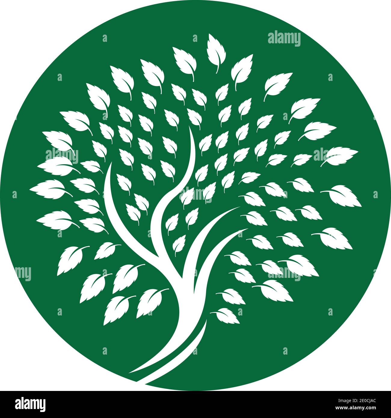 Tree logo template vector icon illustration Stock Vector Image & Art ...