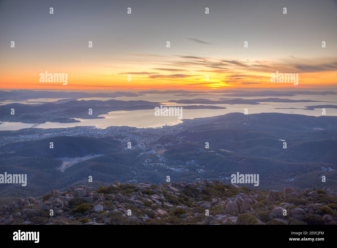 Tasman bridge hobart sunset hi-res stock photography and images - Alamy