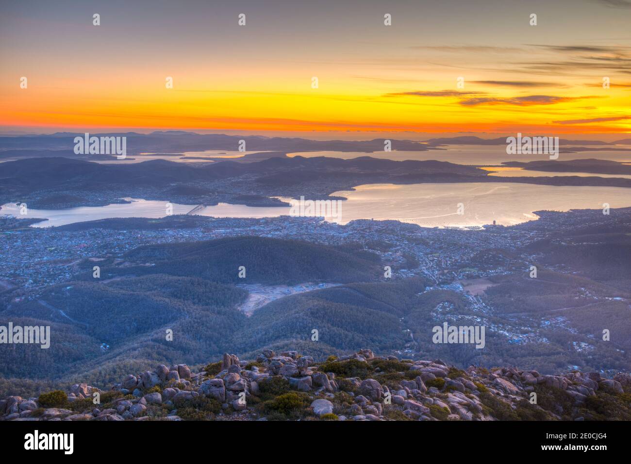 Tasman bridge hobart sunset hi-res stock photography and images - Alamy