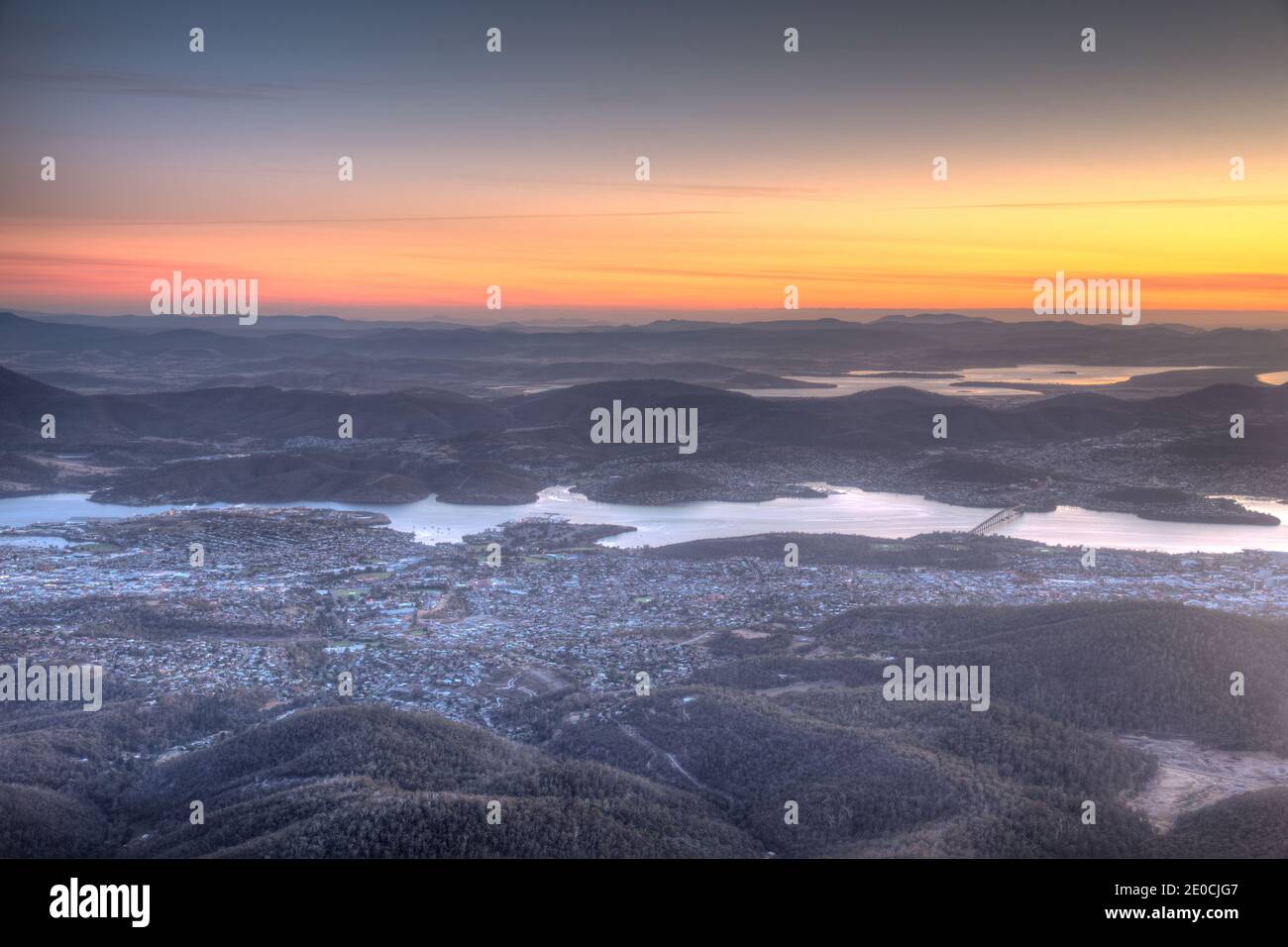 Tasman bridge hobart sunset hi-res stock photography and images - Alamy
