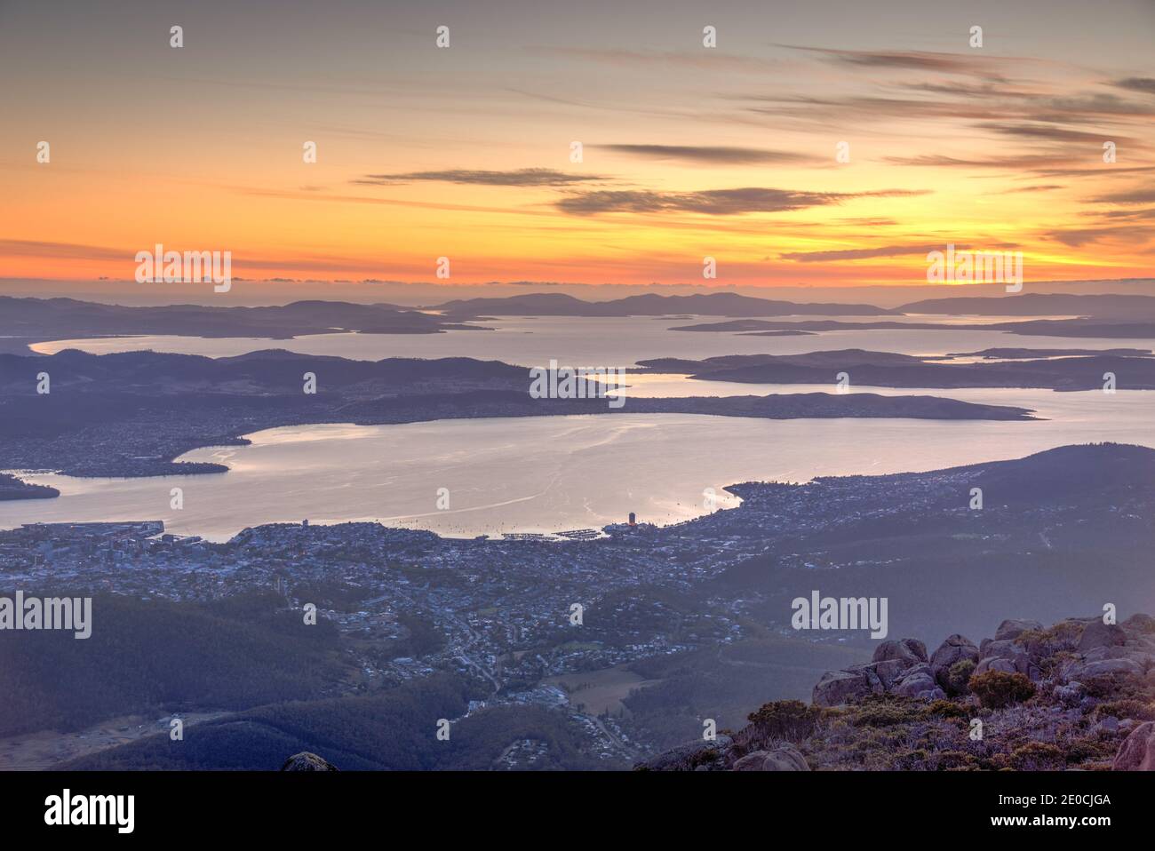 Tasman bridge hobart sunset hi-res stock photography and images - Alamy