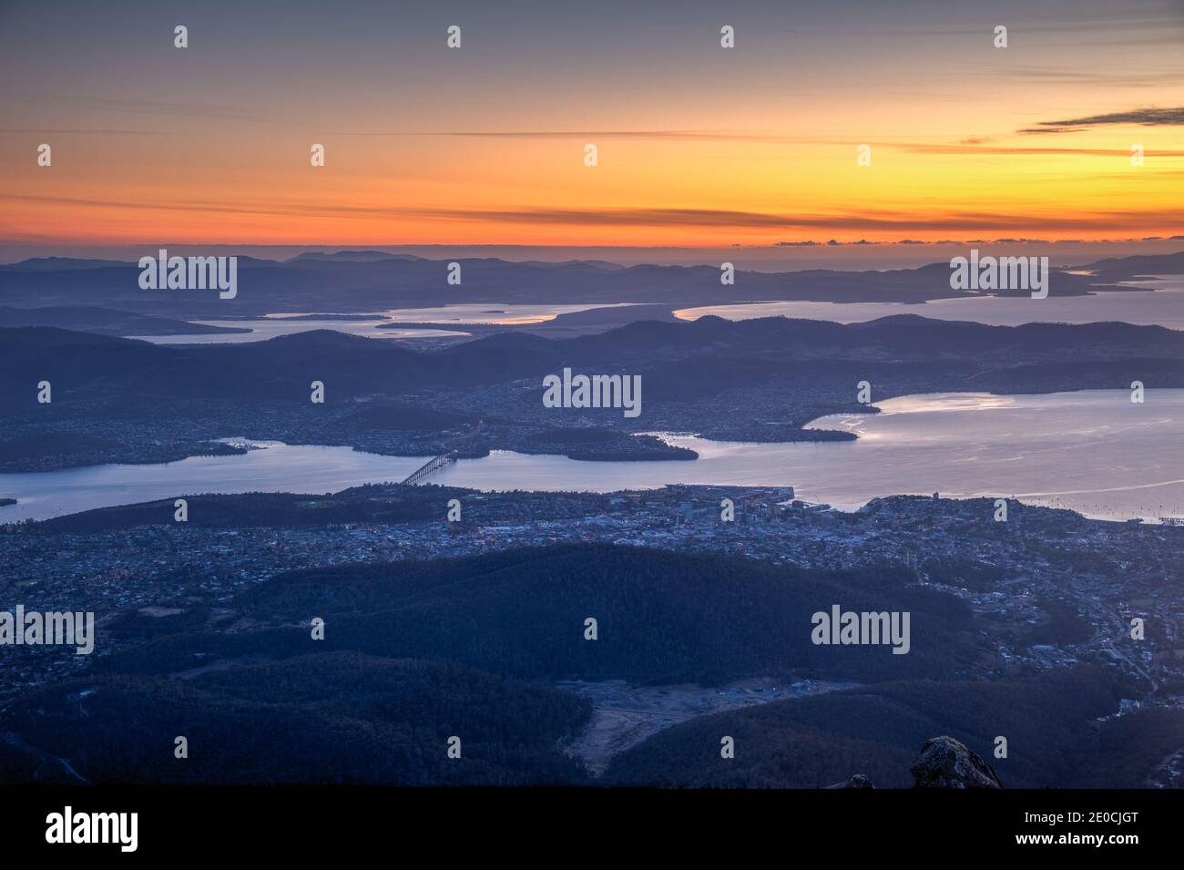 Tasman bridge hobart sunset hi-res stock photography and images - Alamy