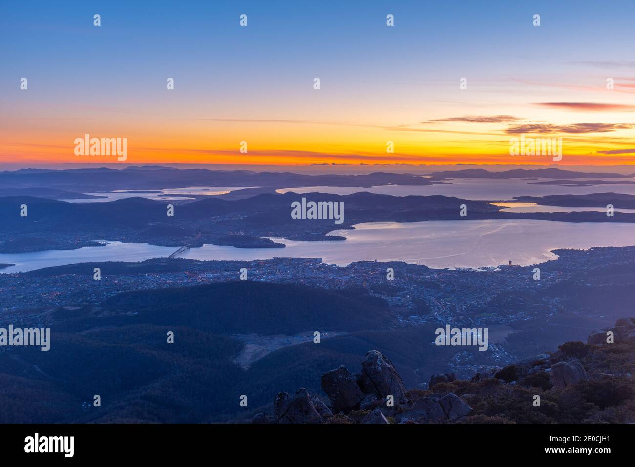 Tasman bridge hobart sunset hi-res stock photography and images - Alamy