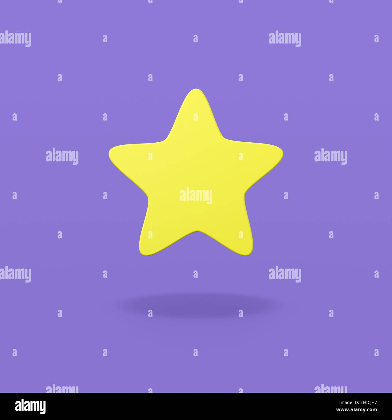 One Star on Blue Background Stock Photo - Alamy