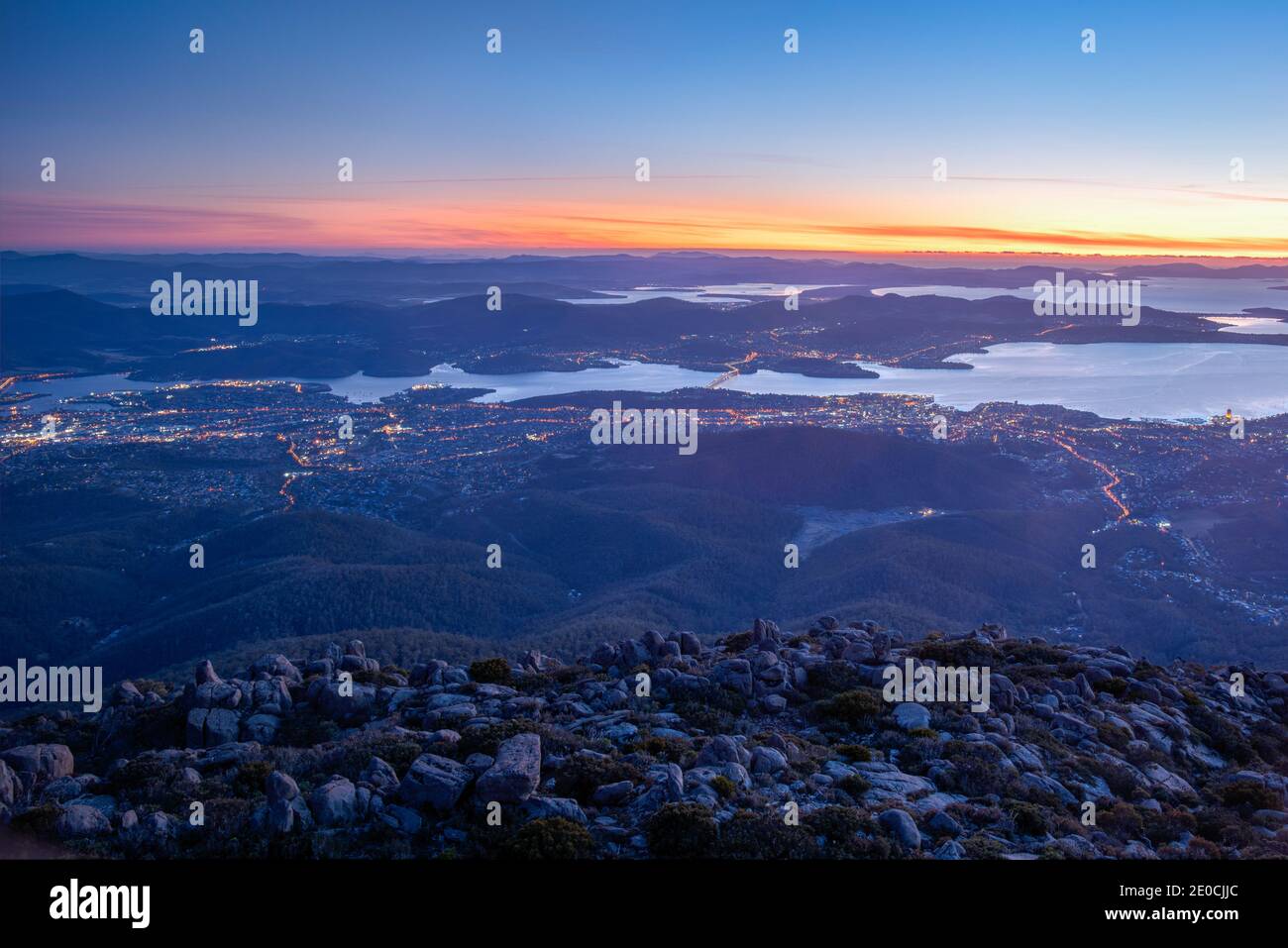 Tasman bridge hobart sunset hi-res stock photography and images - Alamy