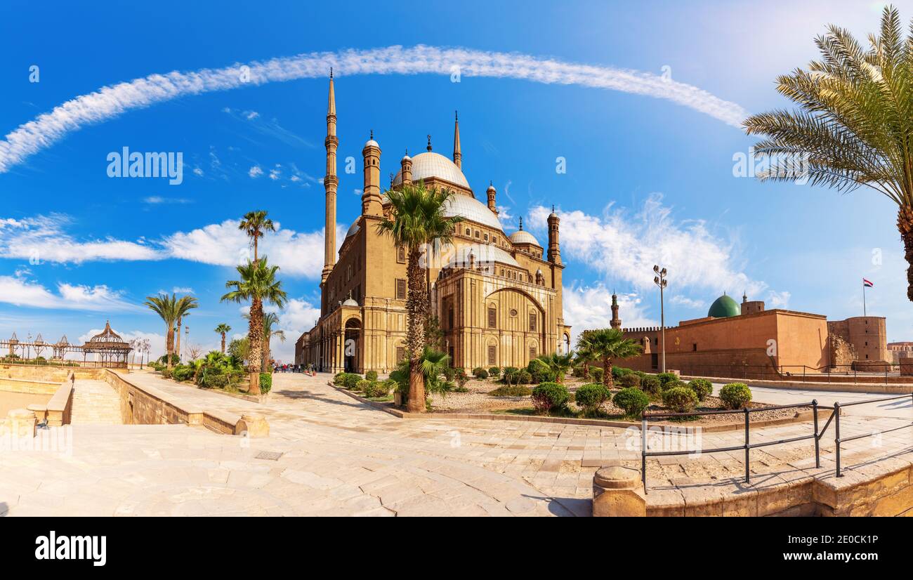 The Great Mosque of Muhammad Ali Pasha in the Cairo Citadel, Egypt ...
