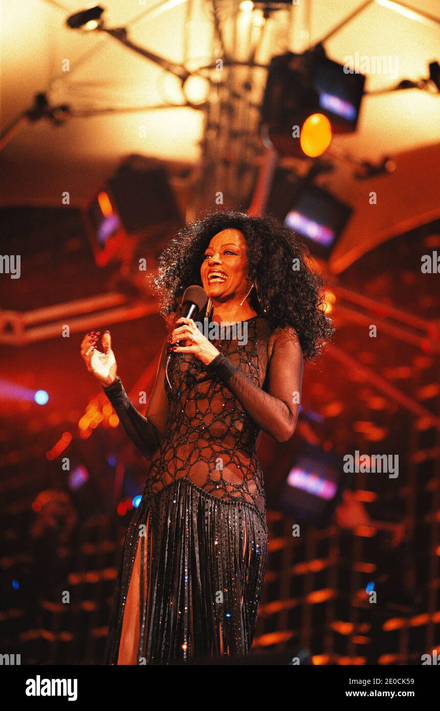Diana Ross on stage at The Big Twix Mix Concert held at The Birmingham ...