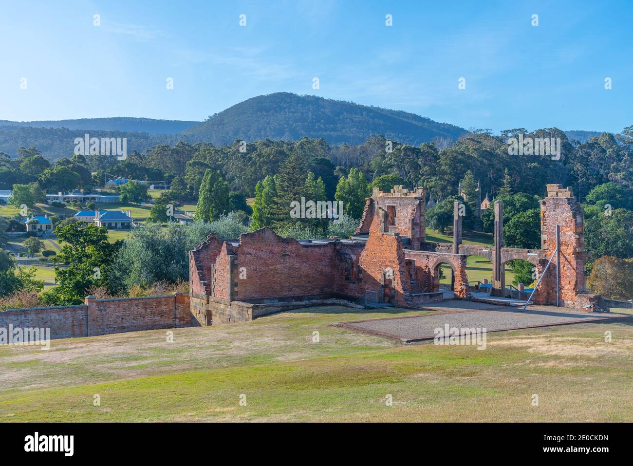 Hospital at Port Arthur Historic site in Tasmania, Australia Stock ...