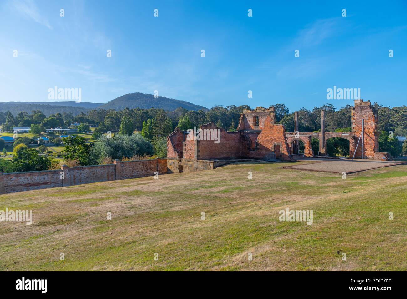 Hospital at Port Arthur Historic site in Tasmania, Australia Stock ...